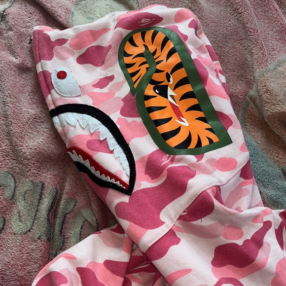 Bape | Sweaters | Pink Bape Hoodie | Poshmark